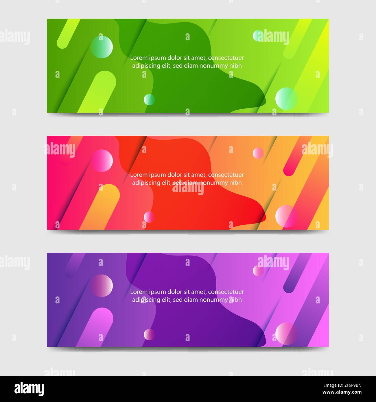 Vibrant gradient and futuristic background template for headline and ...