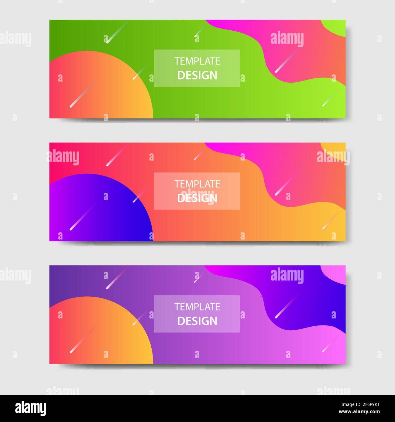 Vibrant gradient and futuristic background template for headline and ...