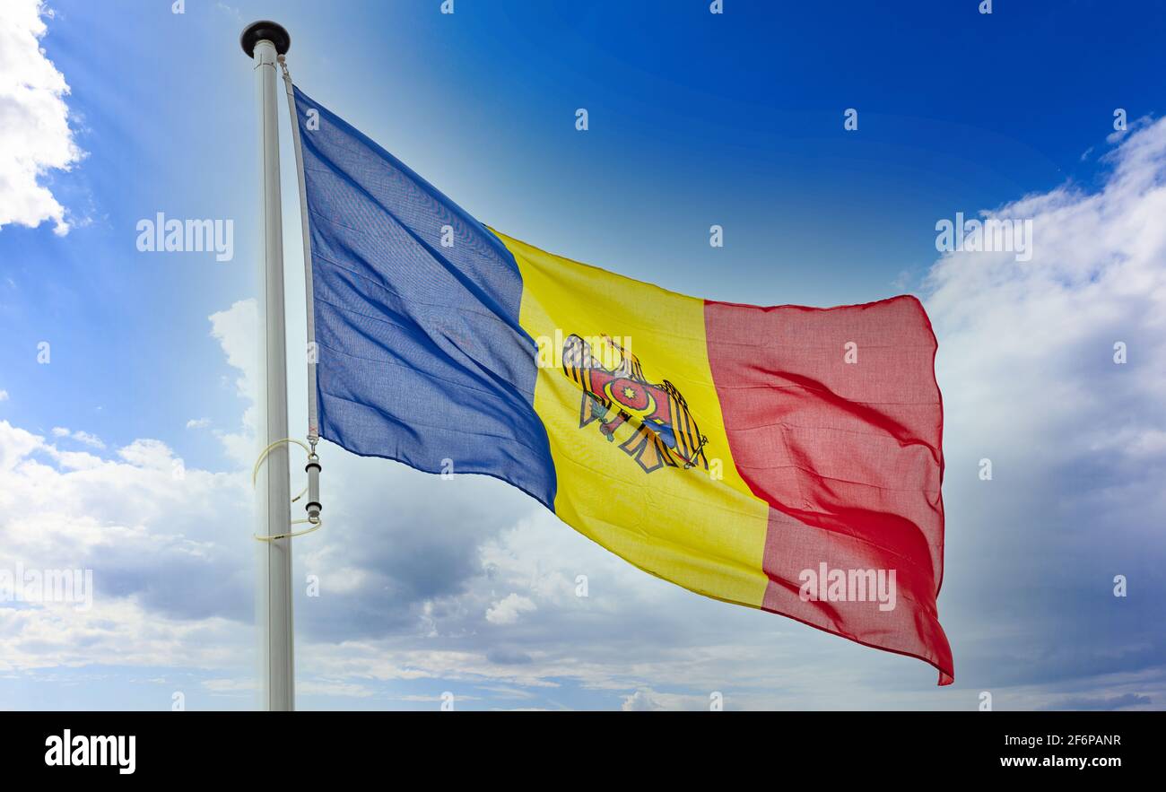 Moldova national flag hi-res stock photography and images - Alamy