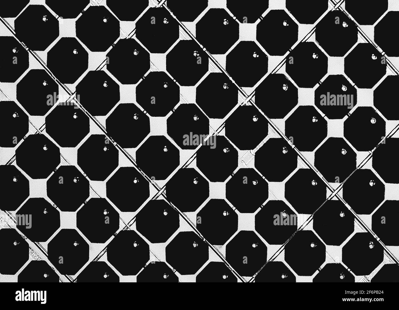Wallpaper wall wallpaper brick mosaic Black and White Stock Photos ...