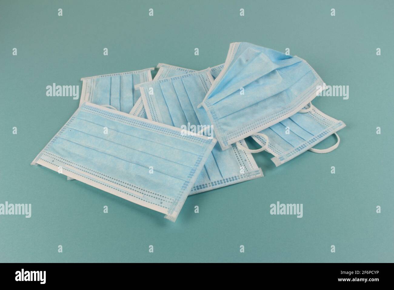 Close Up shot of a Surgical Mask group on background isolated Stock ...