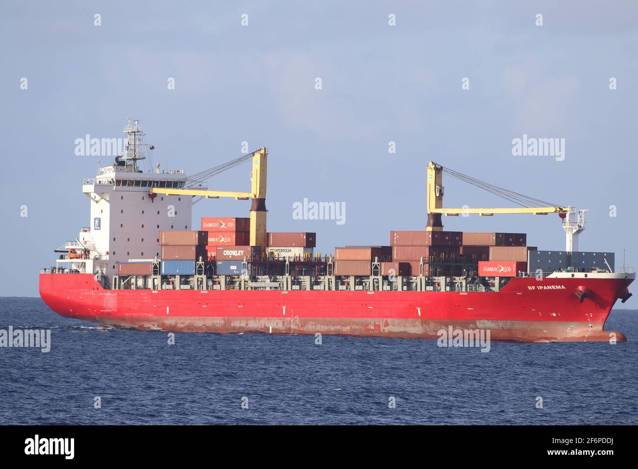 Container Ship on sea Stock Photo - Alamy