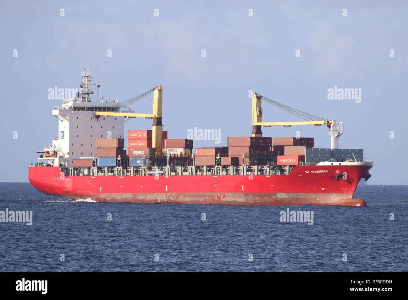 Container Ship on sea Stock Photo - Alamy