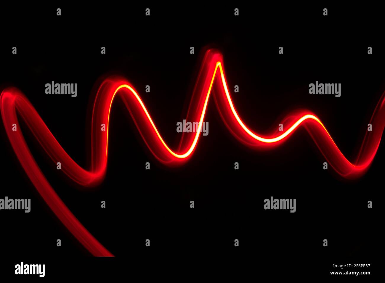 red light lines on a black background Stock Photo - Alamy
