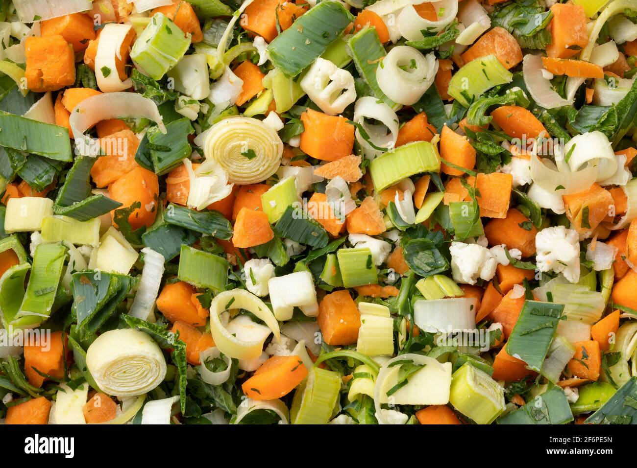 Heap of fresh cut organic vegetables, in Dutch called soepgroente,full ...