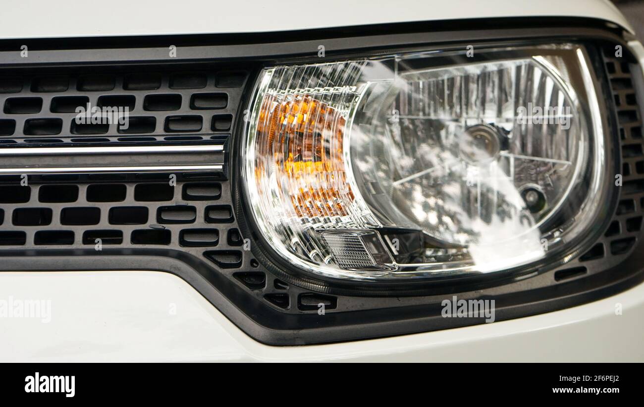 Close up of parts of modern cars Stock Photo - Alamy