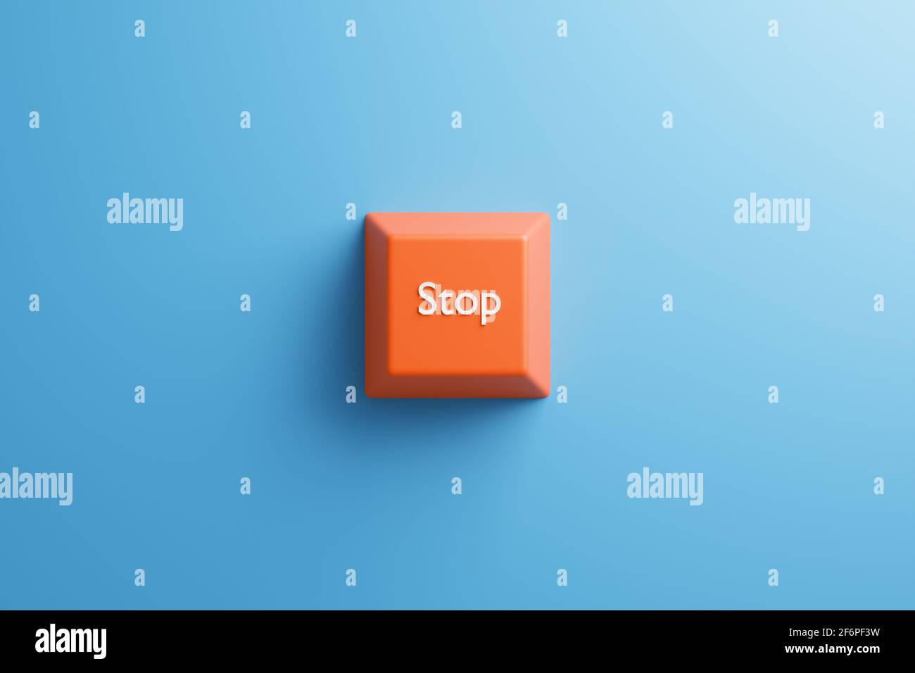 Pause keyboard concept 3d illustration hi-res stock photography and ...