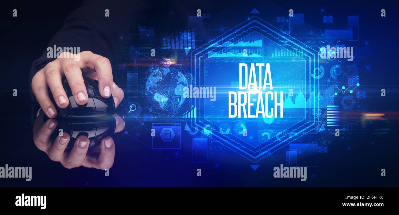 hand holding wireless peripheral, cyber security concept Stock Photo ...