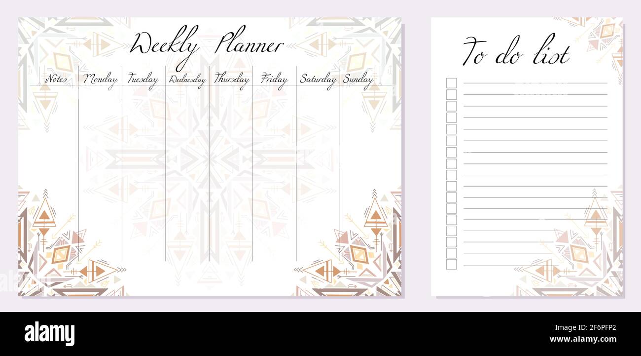 Paper & Party Supplies Boho Planner with a Rainbow Printable Planner ...