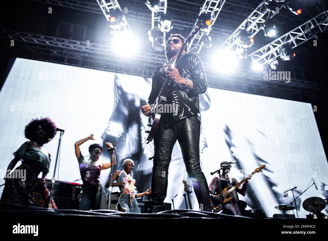 ITALY, LUCCA 2015: The American singer, songwriter, musician, record ...