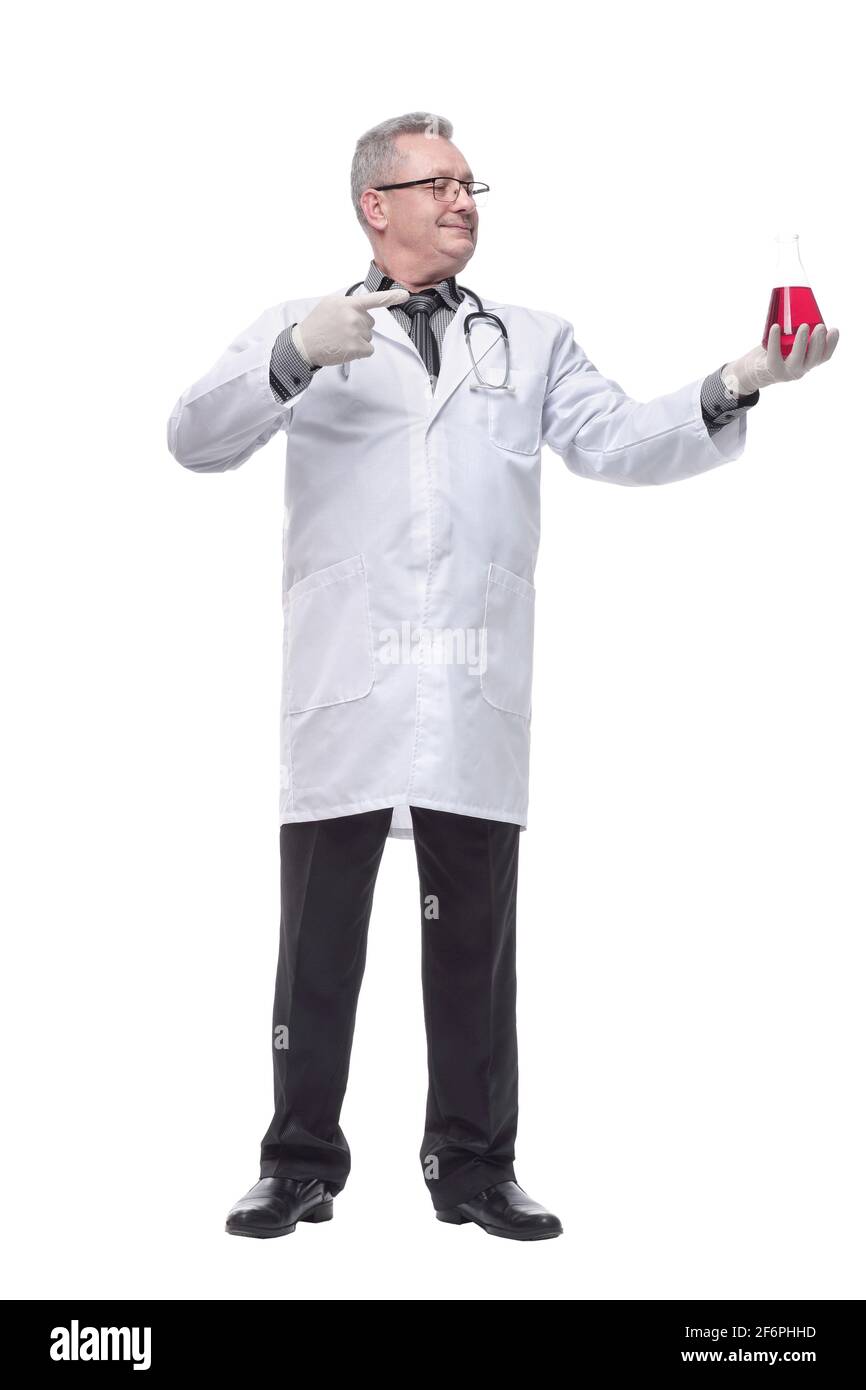 Lab coat beaker Cut Out Stock Images & Pictures - Alamy