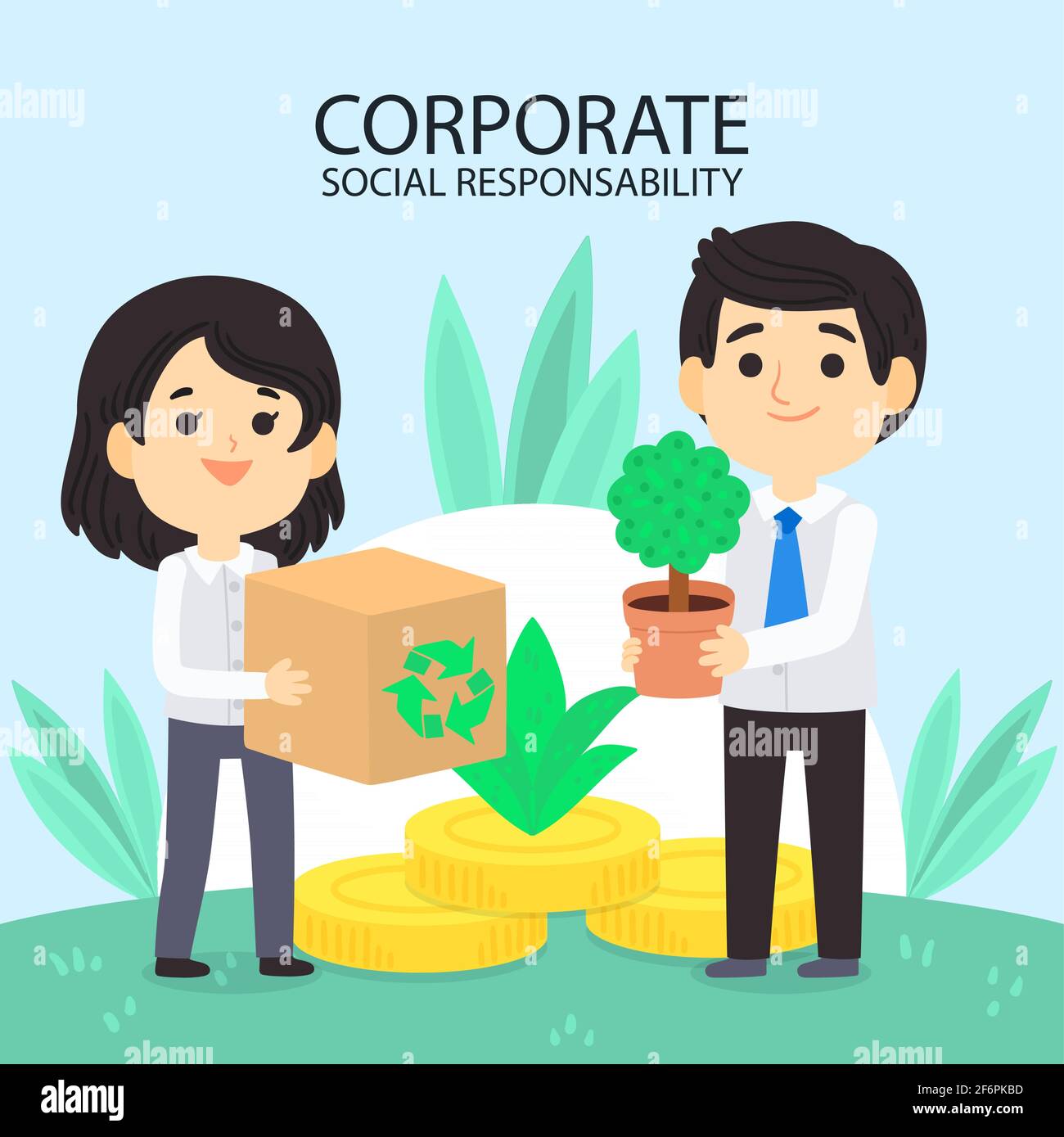 Hand drawn csr concept illustrated Vector illustration Stock Vector ...