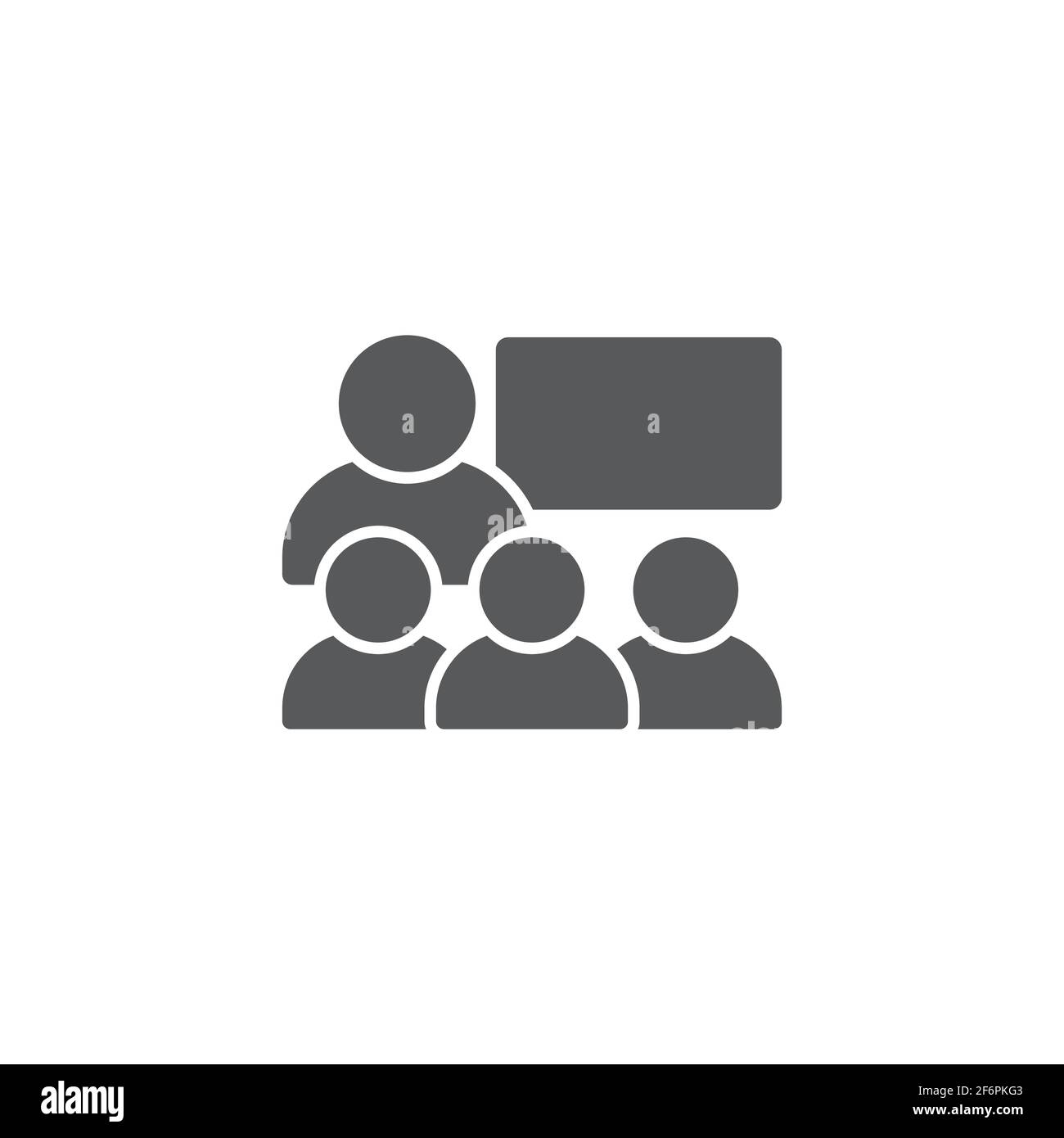 Business Presentation Icon. Contains such Presenter. Teacher, Audience ...