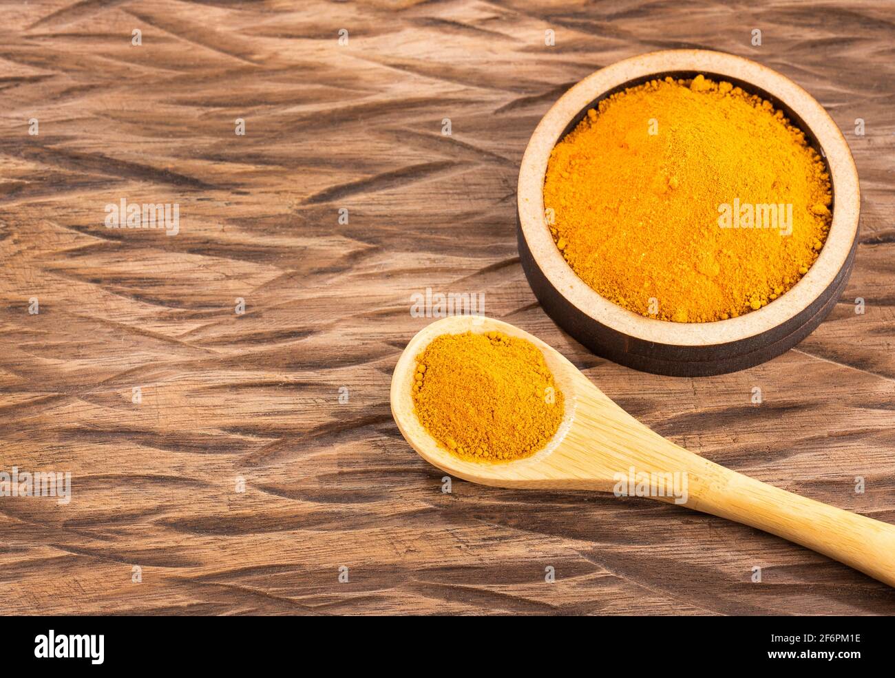 Turmeric organic powder - Curcuma longa Stock Photo - Alamy