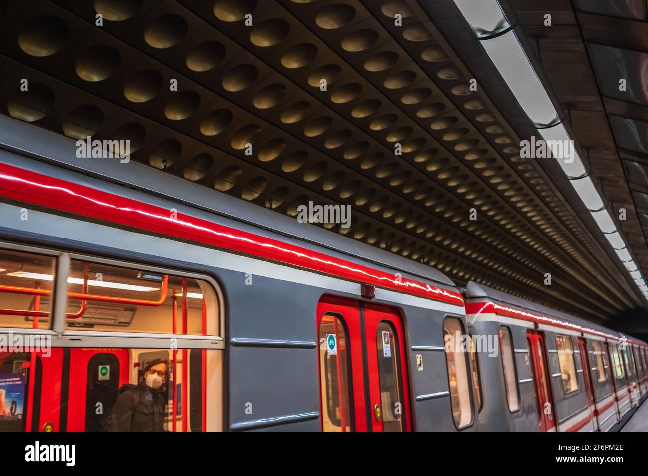 Prague subway train hi-res stock photography and images - Alamy