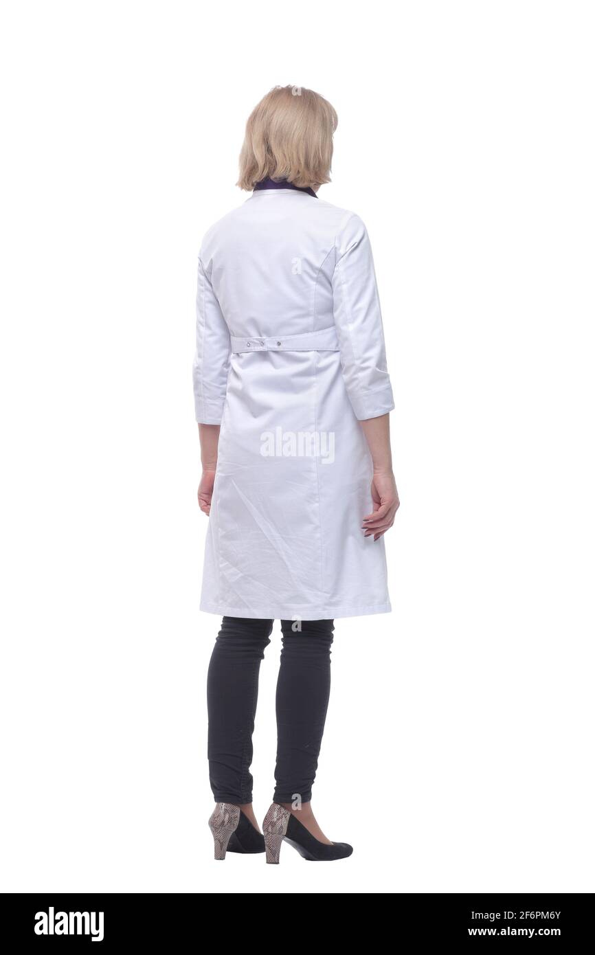Full length portrait of medical doctor woman Stock Photo - Alamy