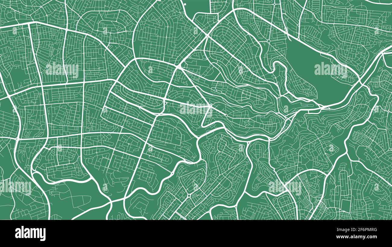 Green and white vector background map, Amman city area streets and ...