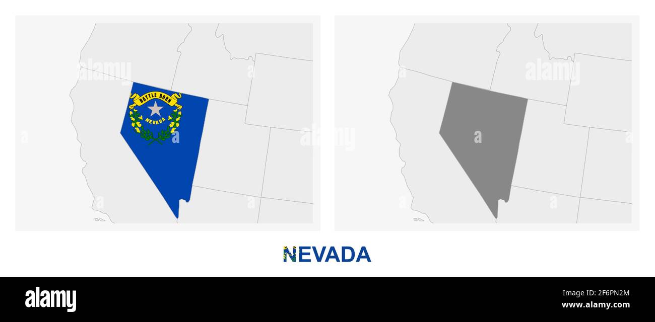 Political map of nevada Stock Vector Images - Alamy