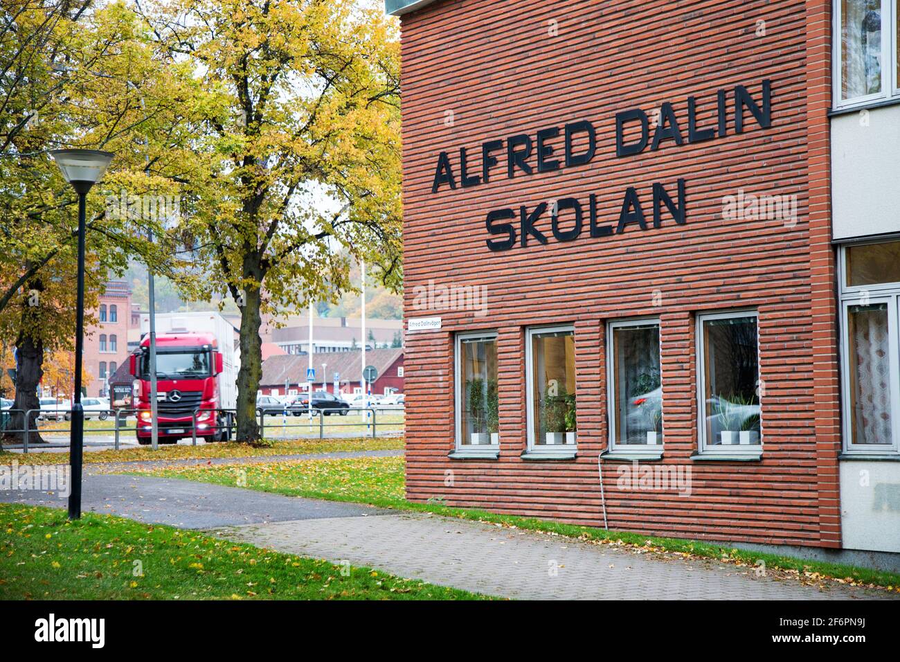 Alfred Dalin school in Jönköping Stock Photo - Alamy