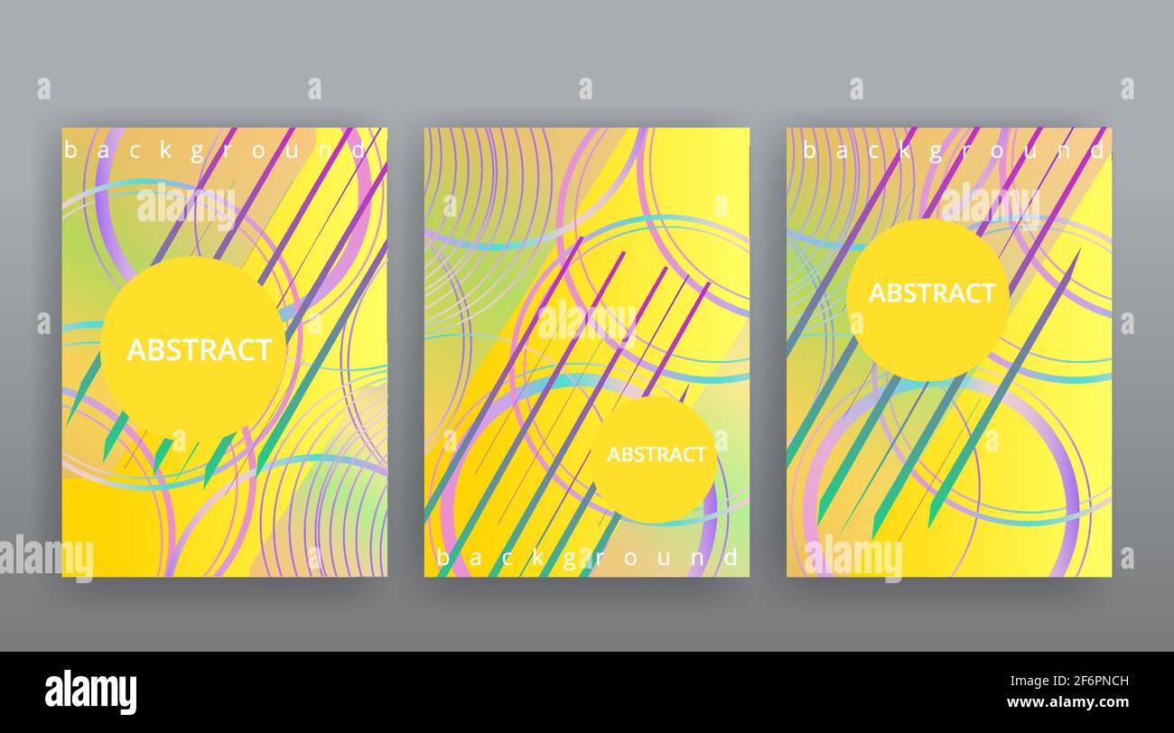 Yellow creative futuristic abstract vector background, dynamic modern ...