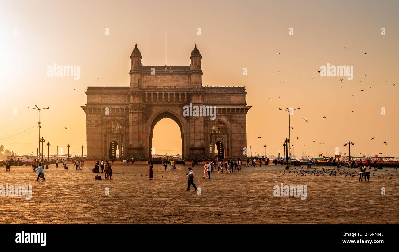 Mumbai, India - March 7, 2021 : The Gateway of India is an arch ...