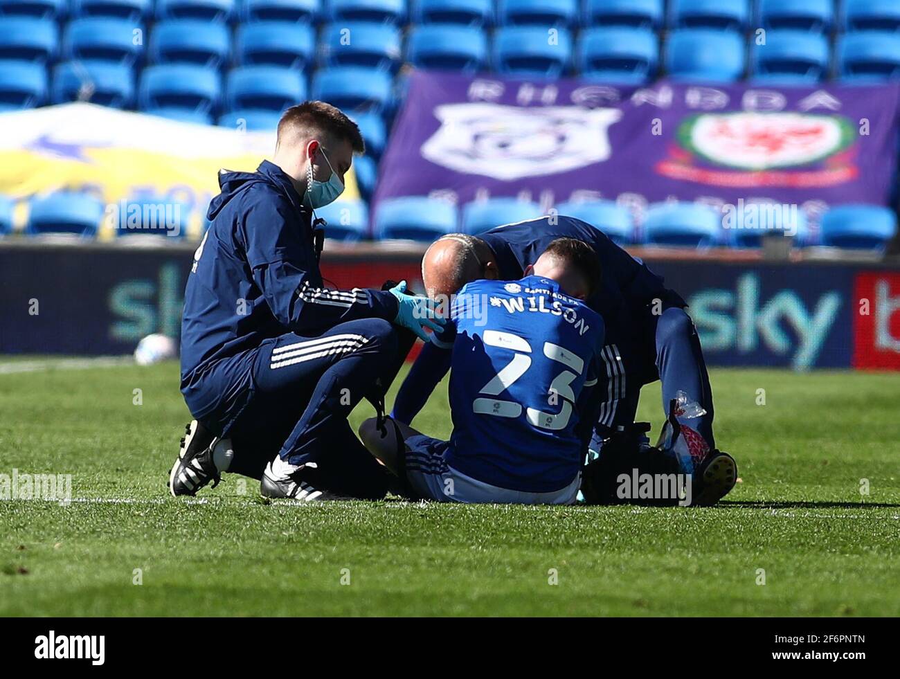 2nd April 2021; Cardiff City Stadium, Cardiff, Glamorgan, Wales ...