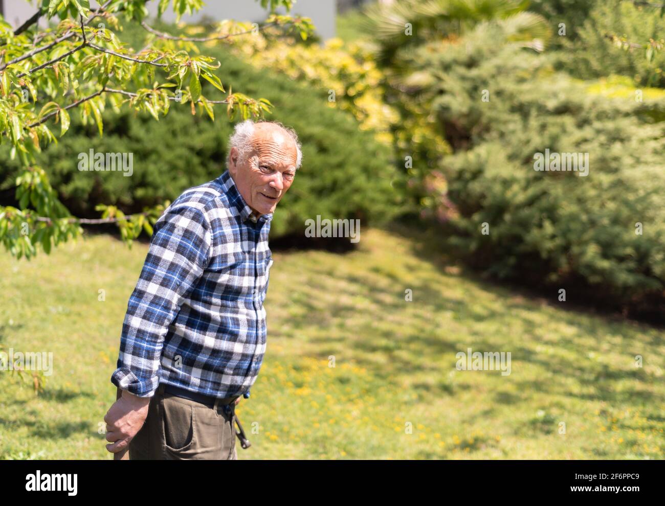 Man in the garden hi-res stock photography and images - Alamy