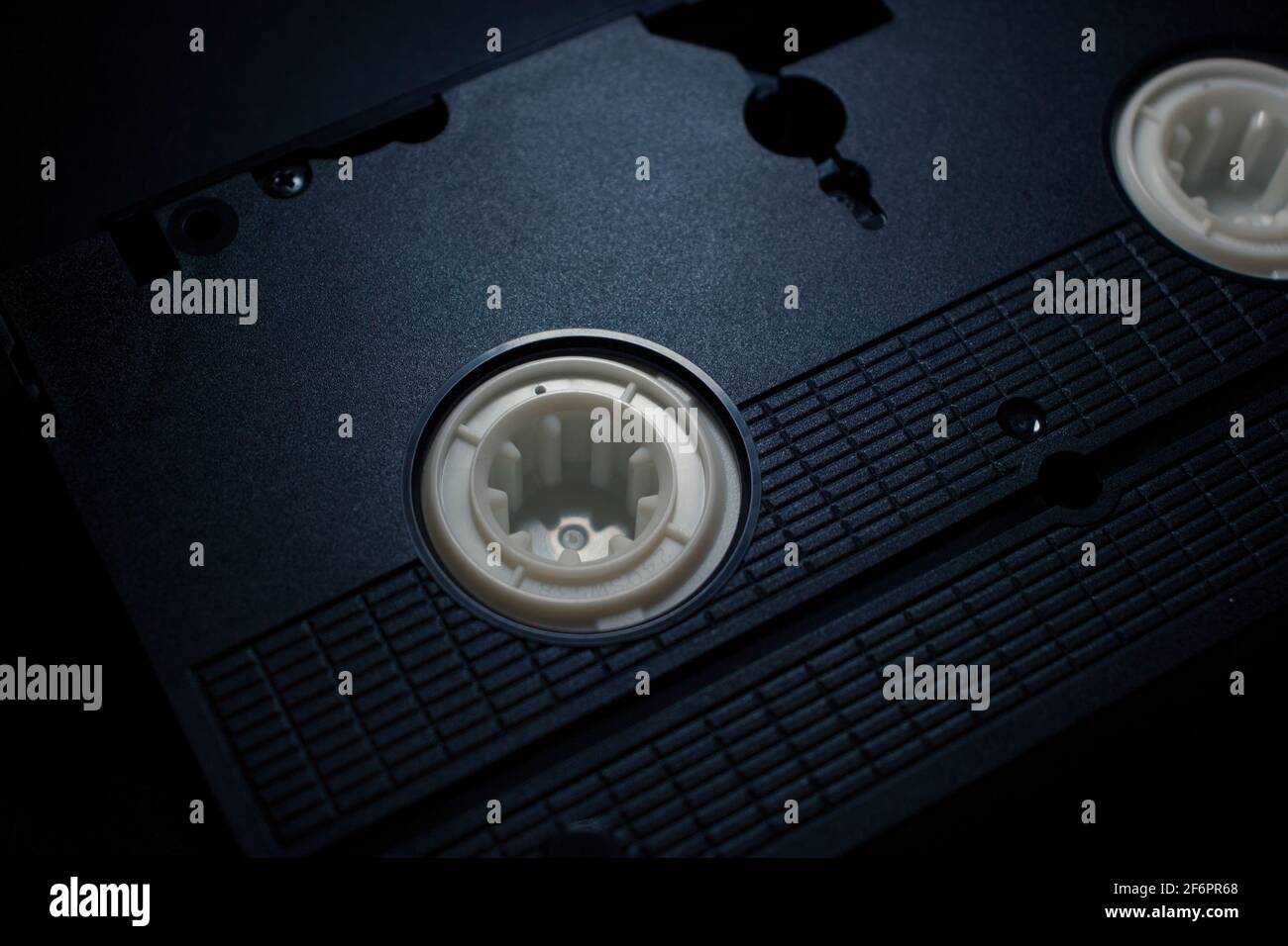 old VHS video cassette against a dark background Stock Photo - Alamy