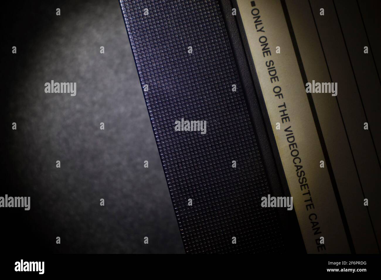 old VHS video cassette against a dark background Stock Photo - Alamy