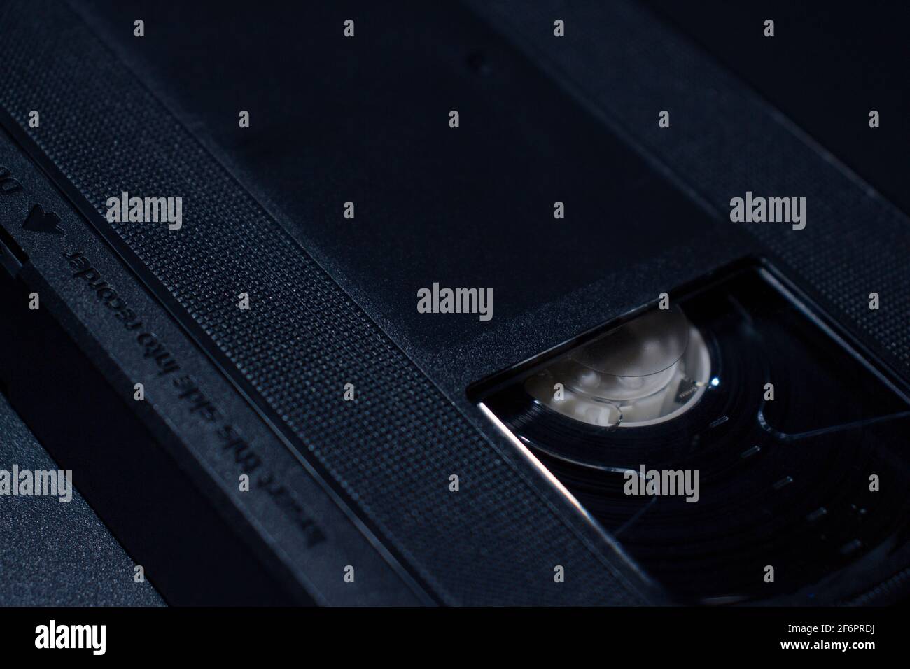 old VHS video cassette against a dark background Stock Photo - Alamy