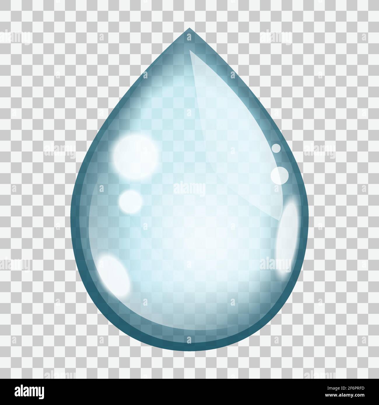 Transparent blue water drop vector Stock Vector Image & Art - Alamy