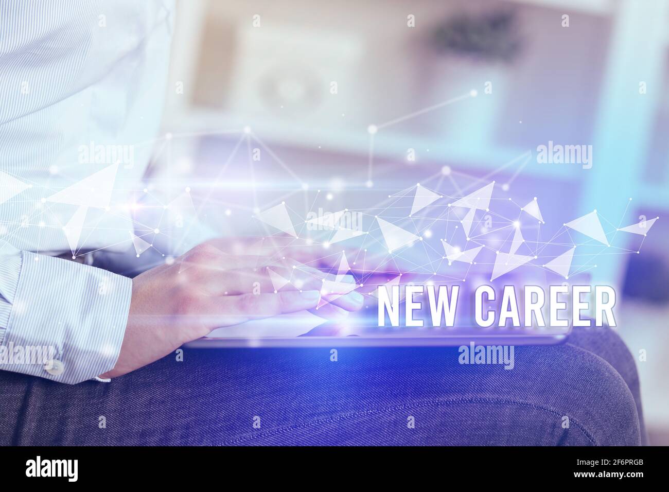 Close up hands using tablet Stock Photo - Alamy