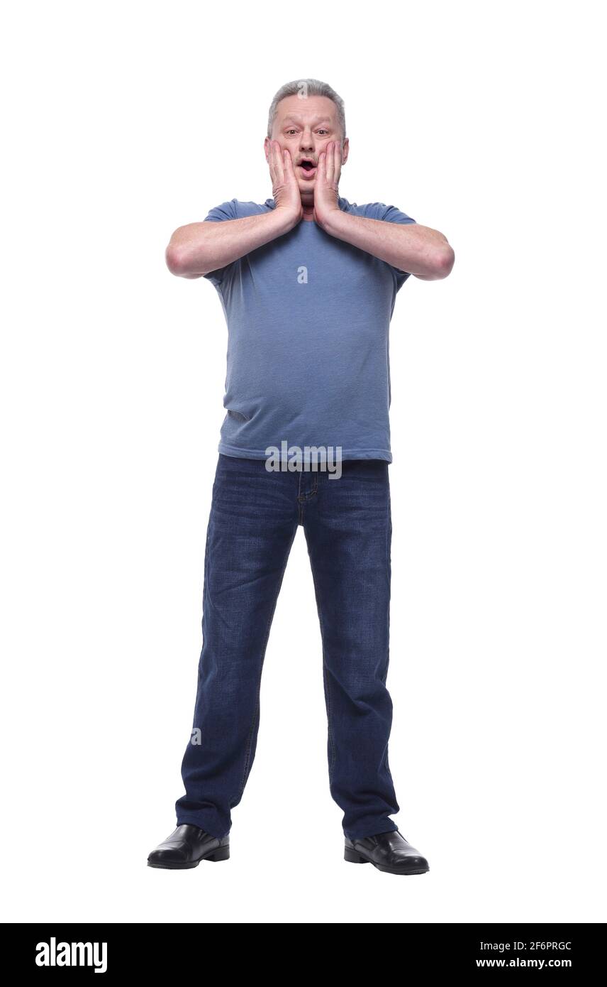 Shocked facial expression man Cut Out Stock Images & Pictures - Alamy