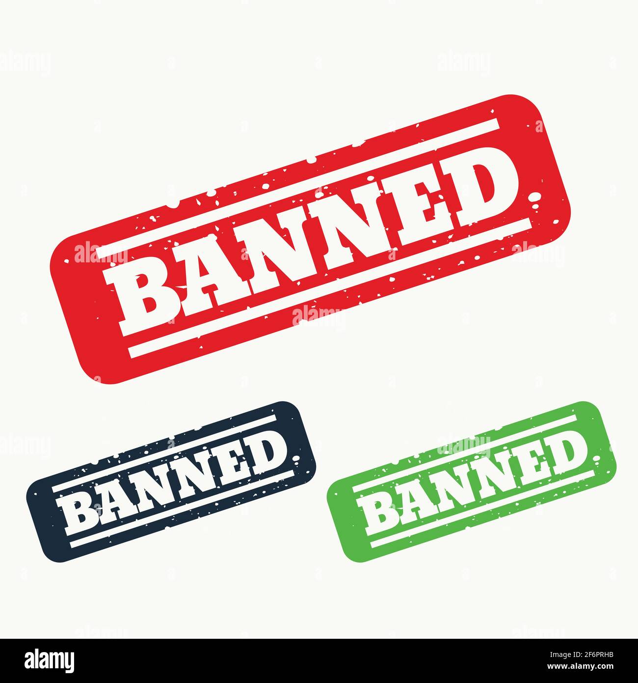 Banned Stamp High Resolution Stock Photography and Images - Alamy