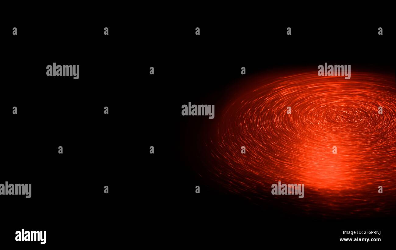 red light particles in a circular rotation Stock Photo - Alamy