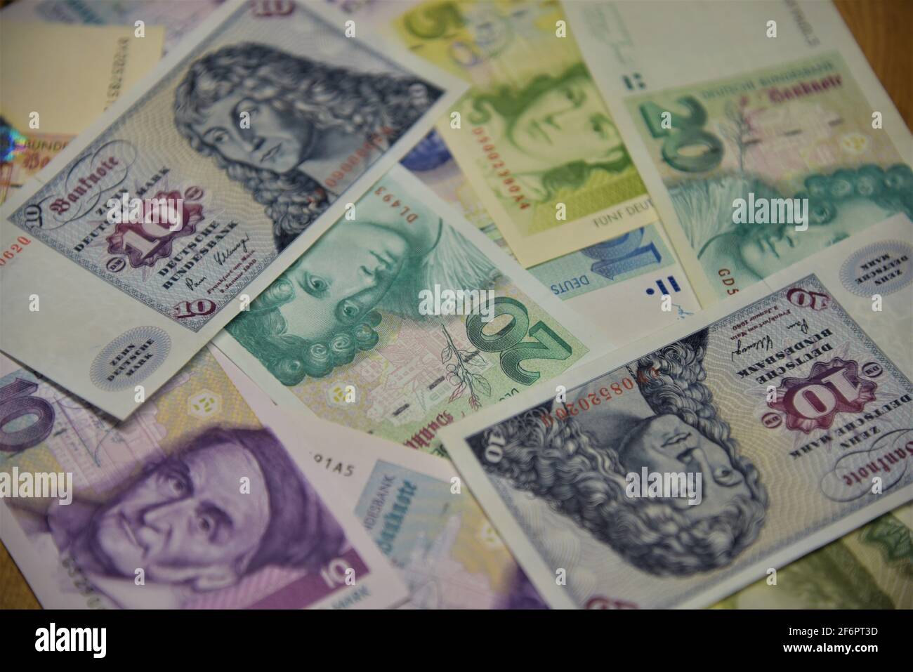 old german money bank notes on the floor Stock Photo - Alamy