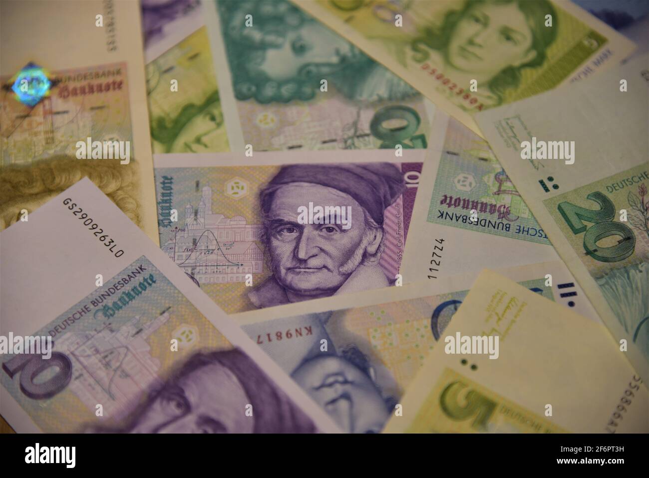 old german money bank notes on the floor Stock Photo - Alamy