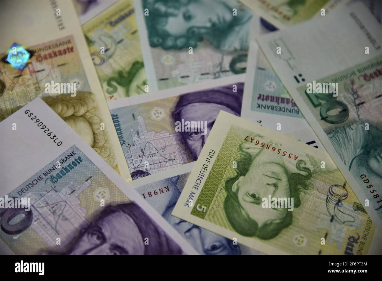 old german money bank notes on the floor Stock Photo - Alamy