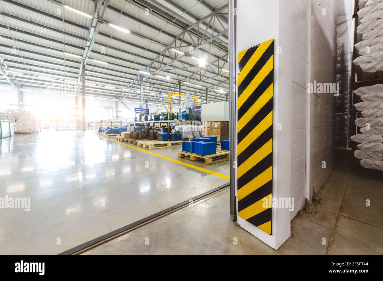 The interior of the production and interdepartmental premises inside ...