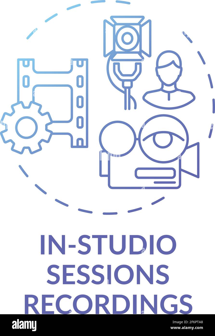 In-studio sessions recordings concept icon Stock Vector Image & Art - Alamy