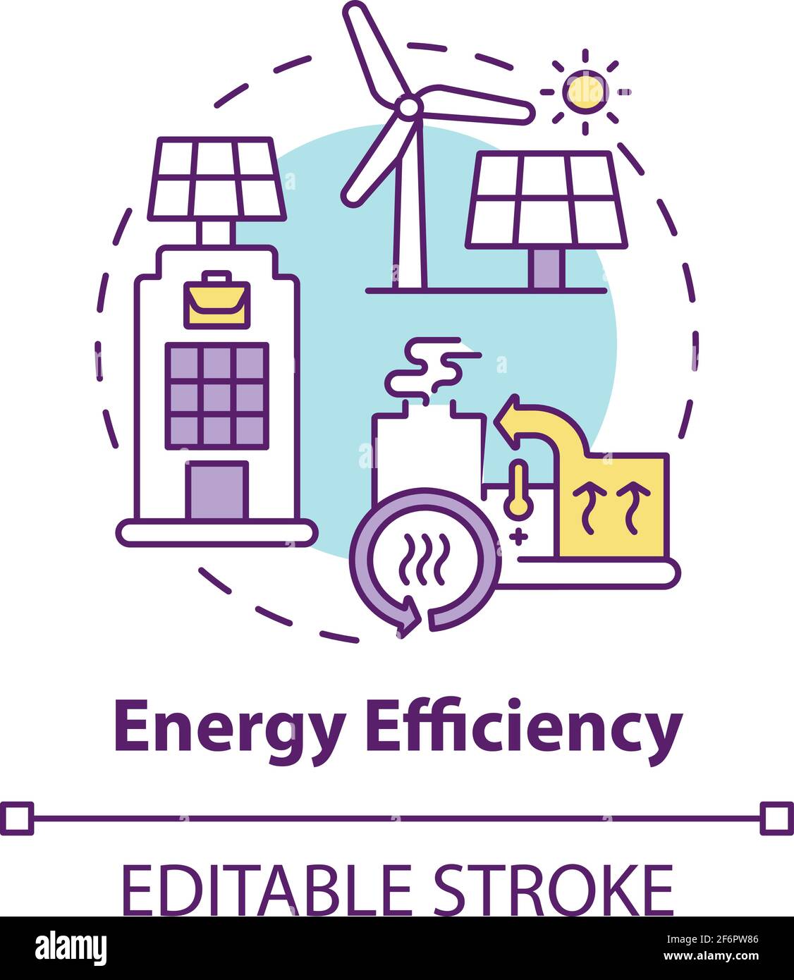 Energy efficiency concept icon Stock Vector Image & Art - Alamy