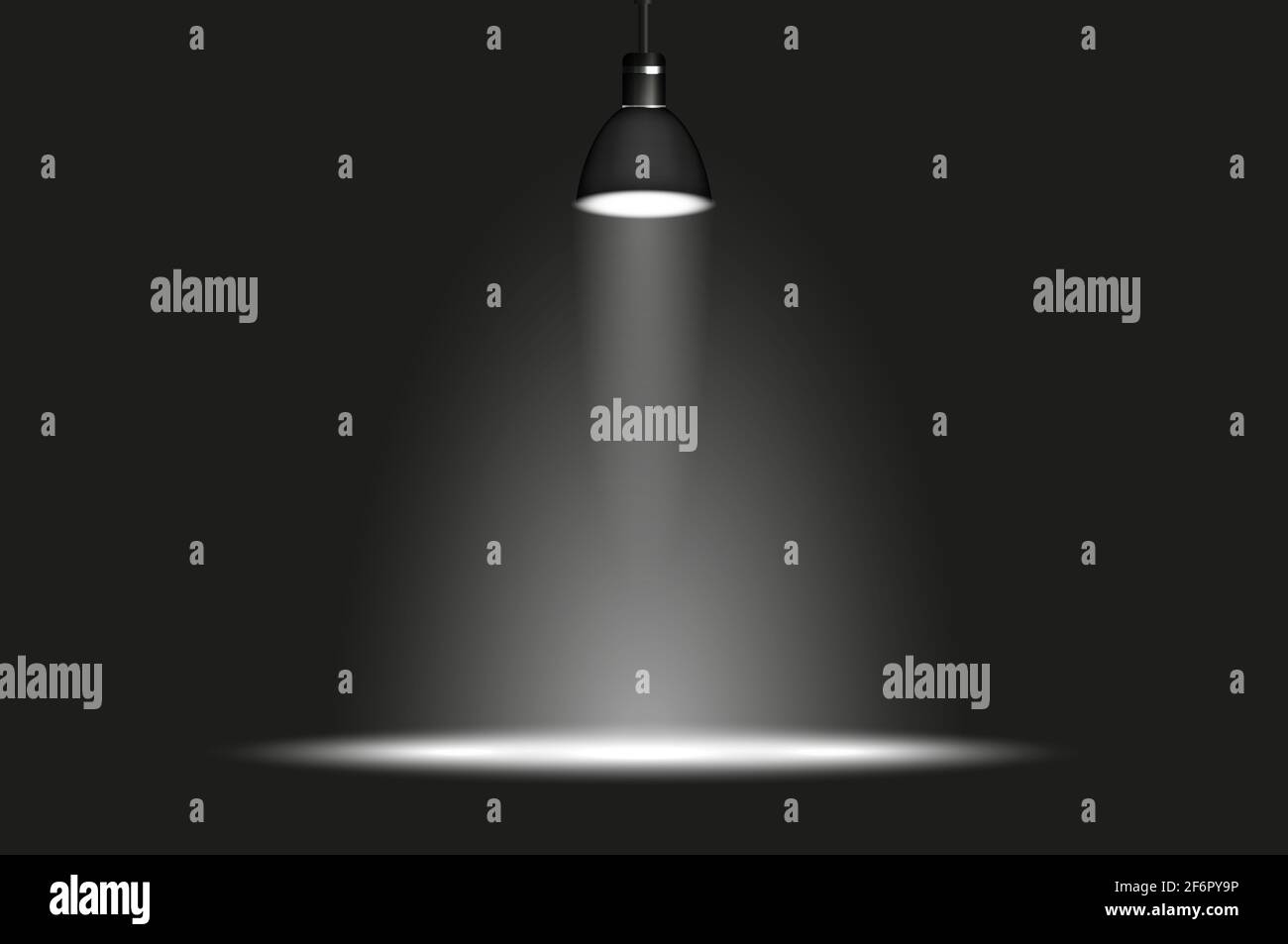 Dark Room With Spotlight