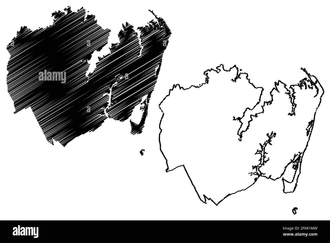 Map of hampton Stock Vector Images - Alamy