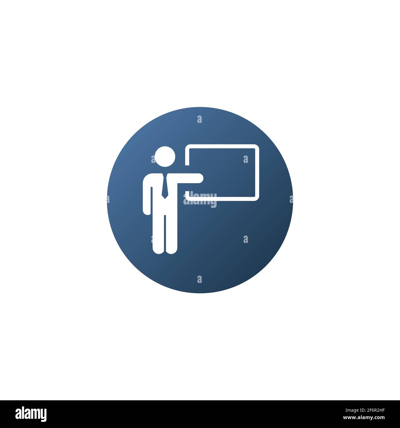 Business Presentation Icon. Contains such Presenter. Teacher, Audience ...
