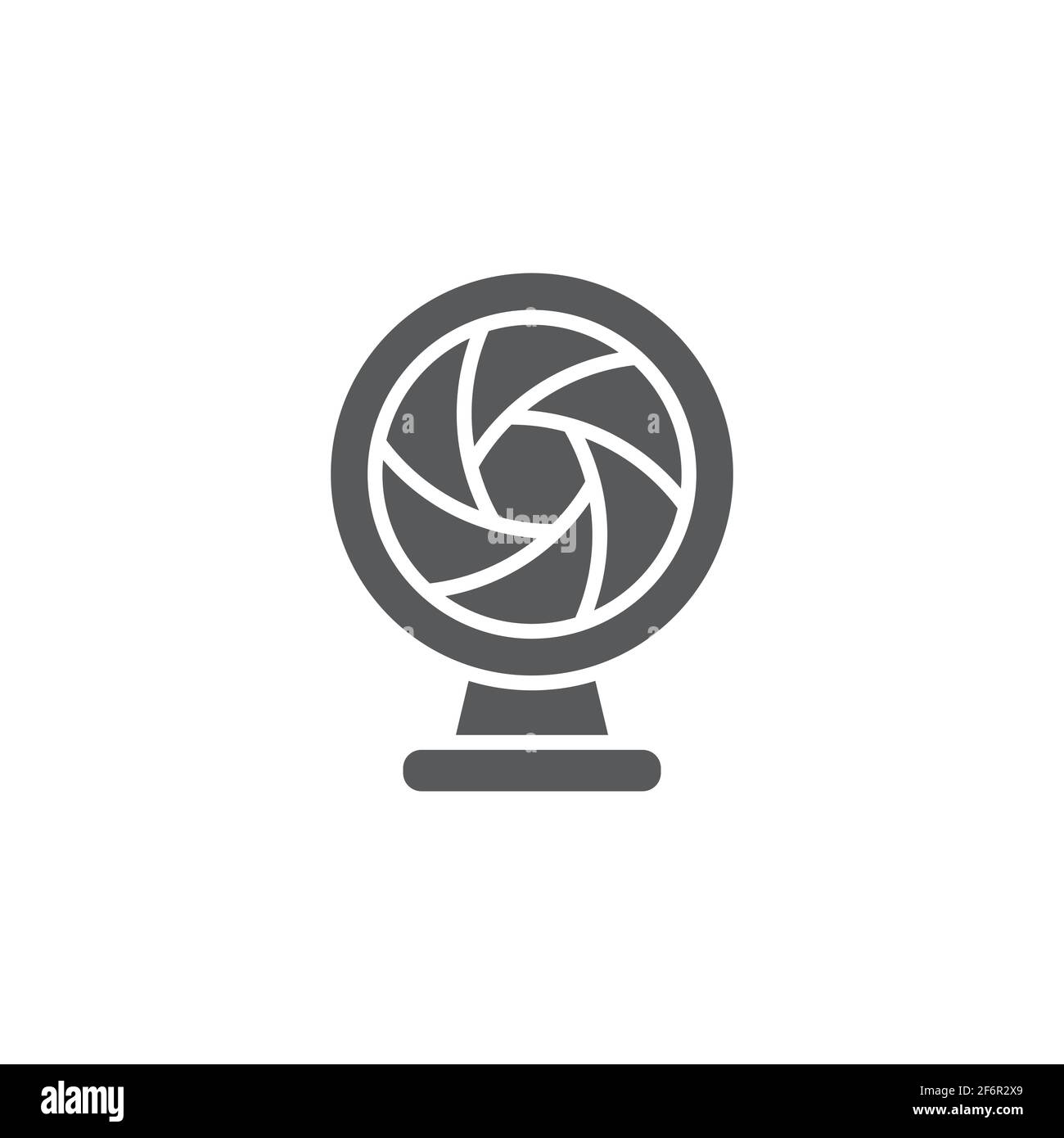 Web camera icon isolated background. Chat camera. Webcam icon Stock ...