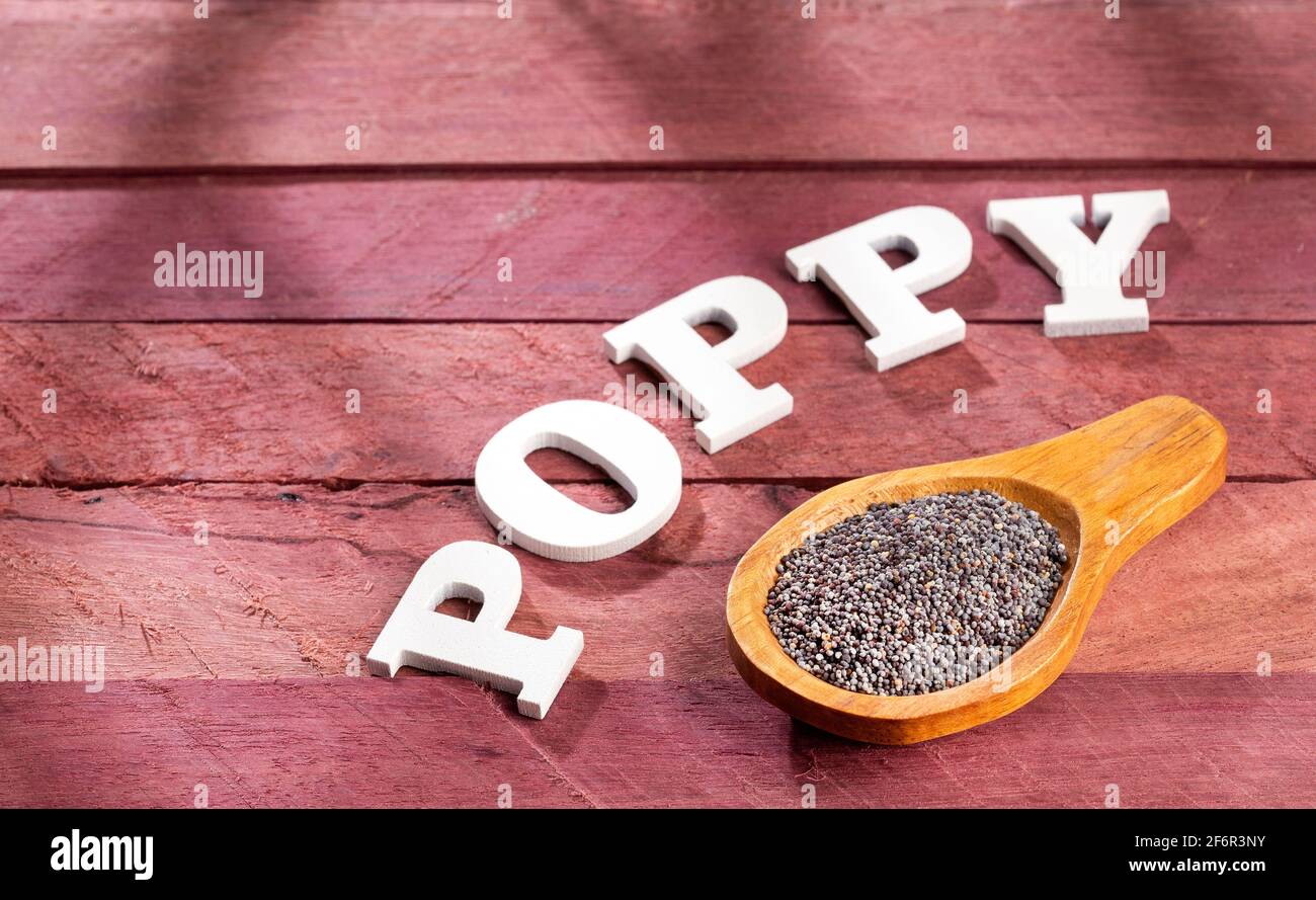 Poppy letters hi-res stock photography and images - Alamy