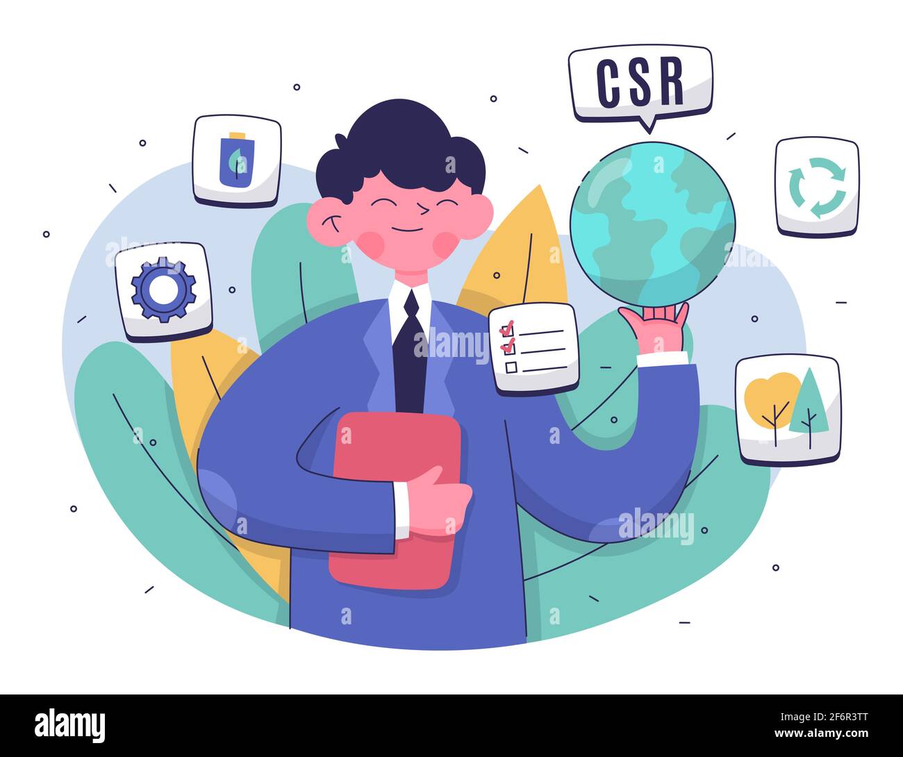 Hand drawn csr concept illustrated Vector illustration Stock Vector ...