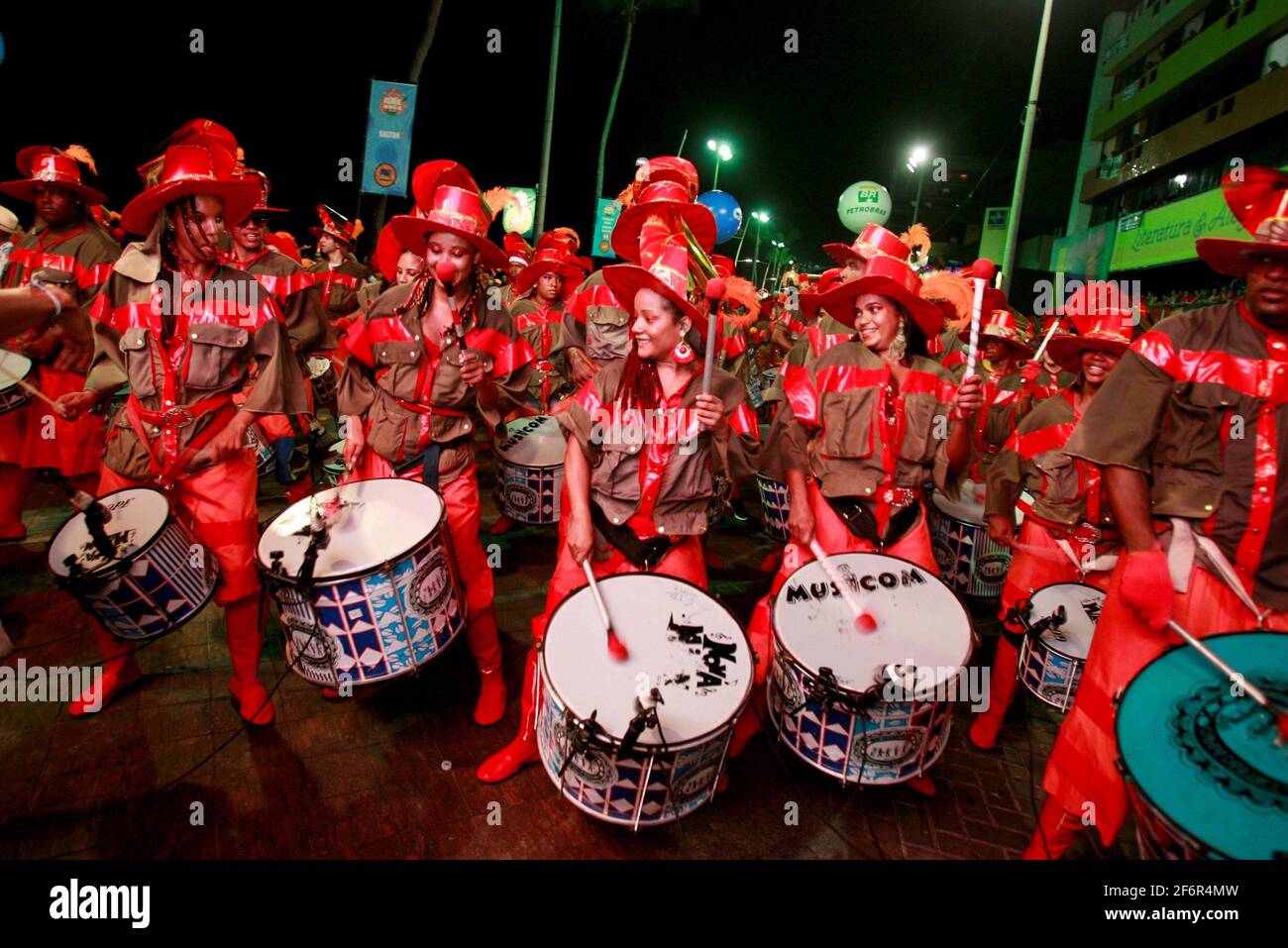 salvador, bahia / brazil - february 15, 2015: Members of the Cortejo ...