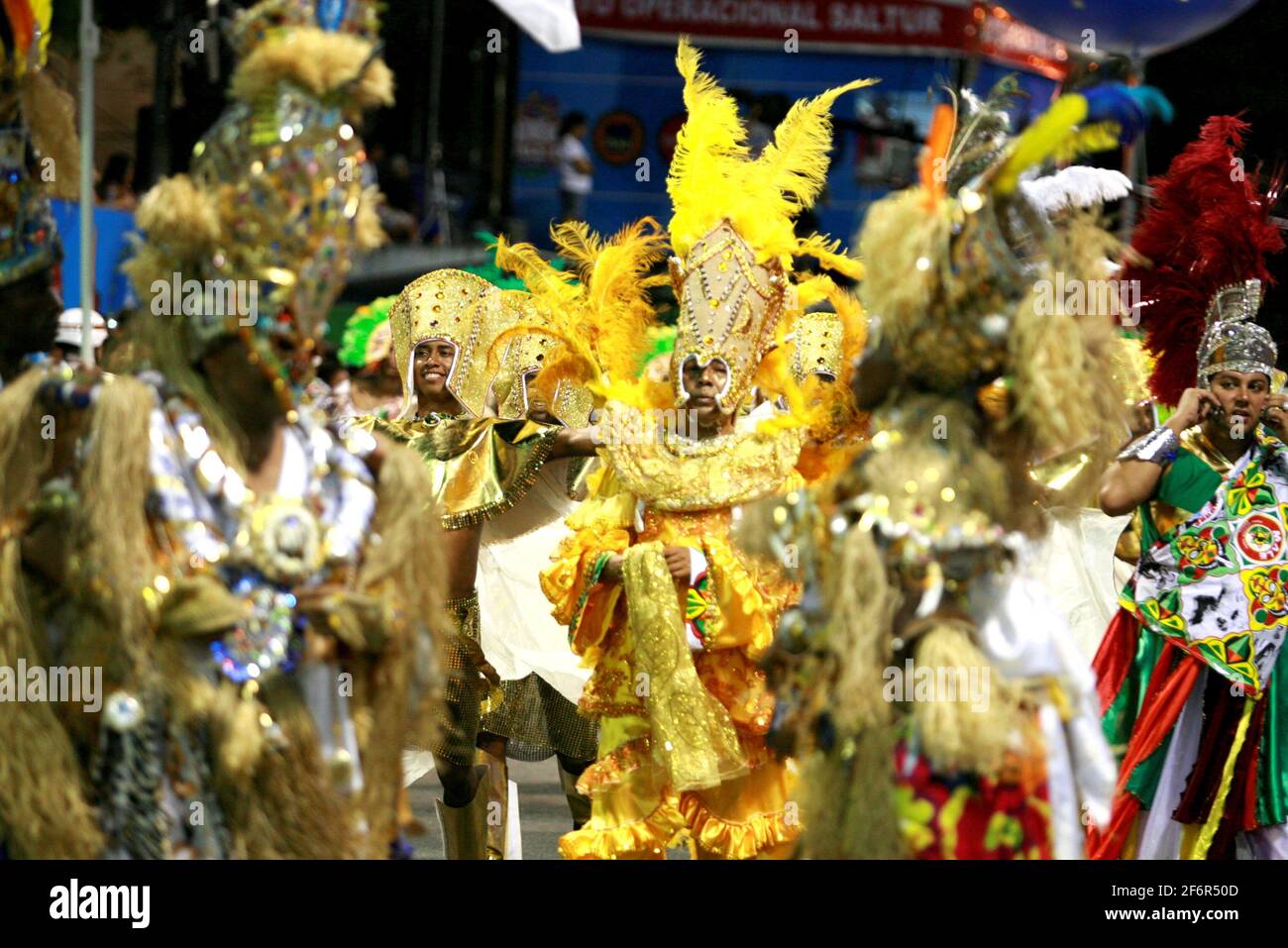 salvador, bahia / brazil - february 14, 2015: Members of the Afro Male ...