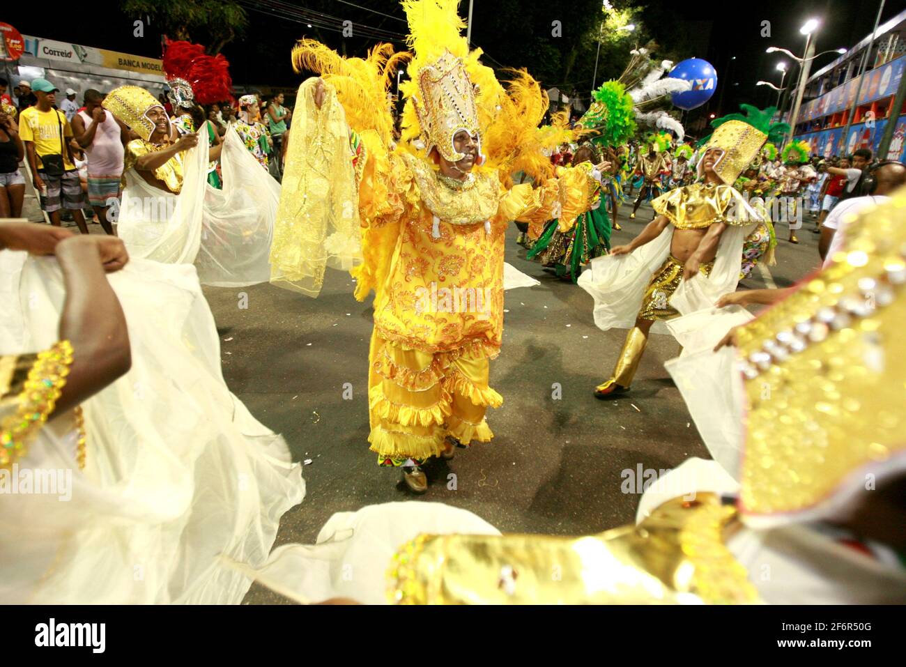 salvador, bahia / brazil - february 14, 2015: Members of the Afro Male ...